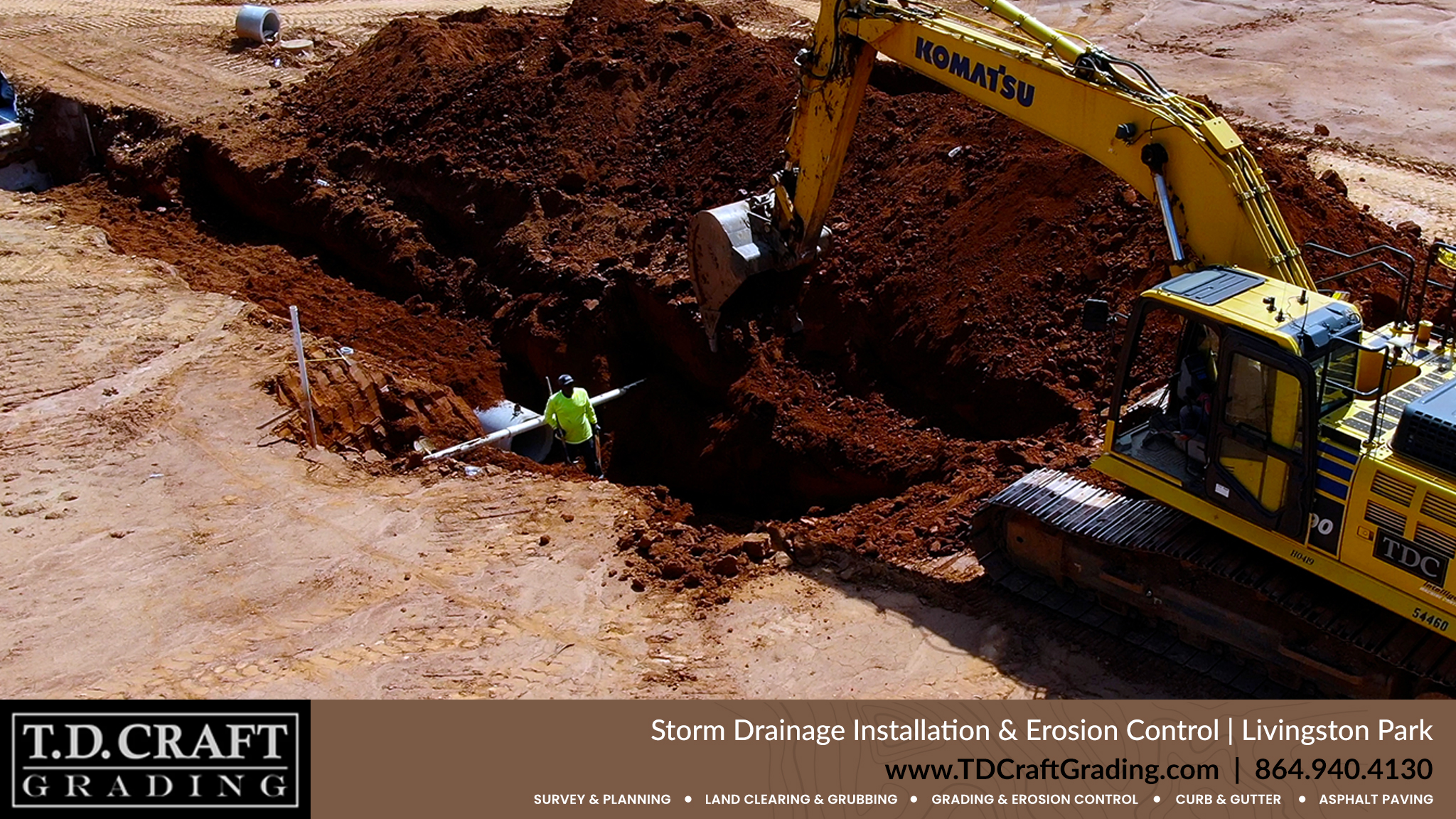 Storm Drainage Installation & Erosion Control | Livingston Park - T D ...